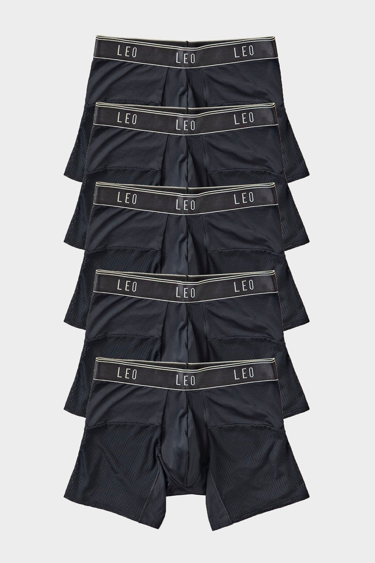 5-Pack High-Tech Mesh Boxer Briefs with Ergonomic Pouches | Leonisa Canada