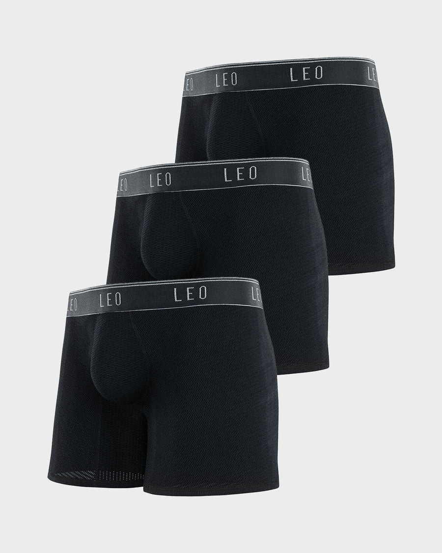 3-Pack Ultra-Light Boxer Briefs with Ergonomic Pouch | Leonisa Canada
